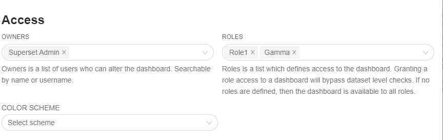 Unable to restrict access on dashboards · apache superset · Discussion #22491 · GitHub