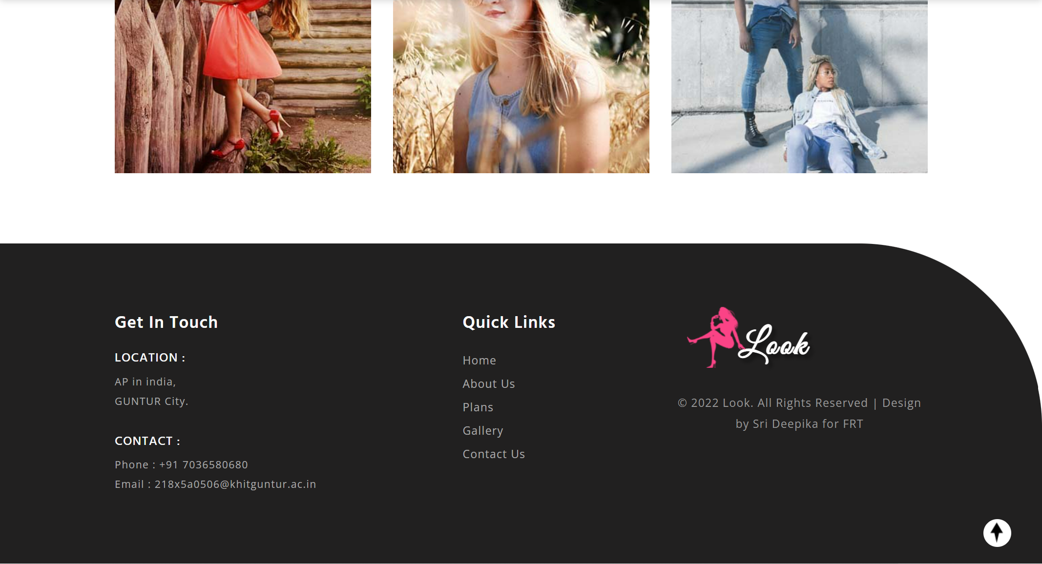 GitHub - DwarapudiSriDeepika/project-for-FRT-: LOOK website for FRT