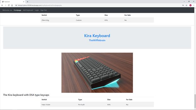 GitHub - TheWifflebrain/CS313_PHP_2: This is a website for keyboard enthusiasts to upload their ...