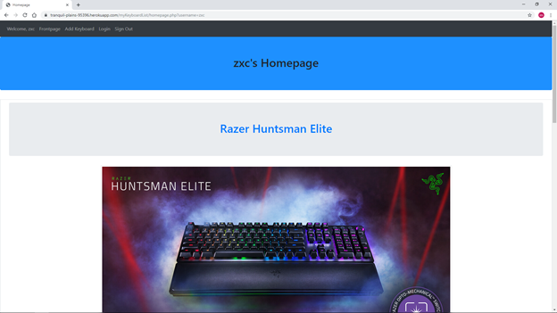 GitHub - TheWifflebrain/CS313_PHP_2: This is a website for keyboard enthusiasts to upload their ...