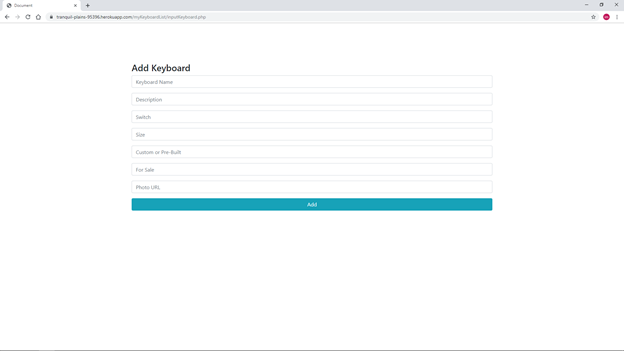 GitHub - TheWifflebrain/CS313_PHP_2: This is a website for keyboard enthusiasts to upload their ...