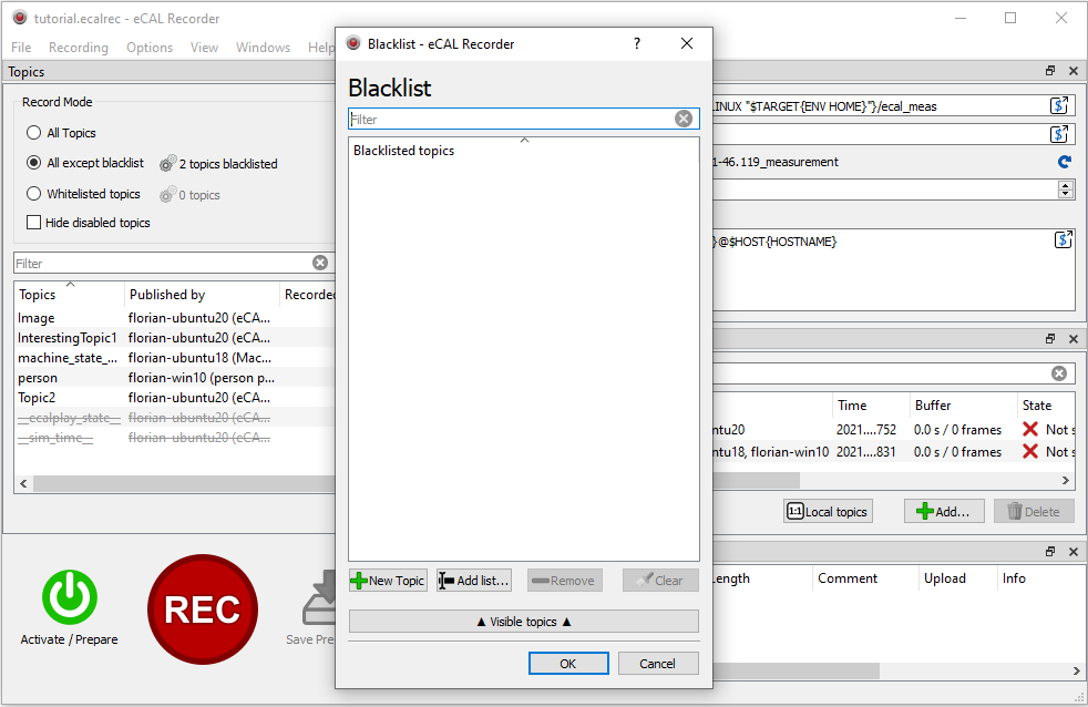 Rec GUI Blacklist dialog does not show blacklist after loading file · Issue #300 · eclipse-ecal ...
