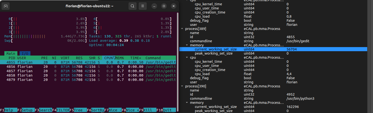 ecal_mma @ Linux: reported process memory is too small (by factor 1024) · Issue #947 · eclipse ...