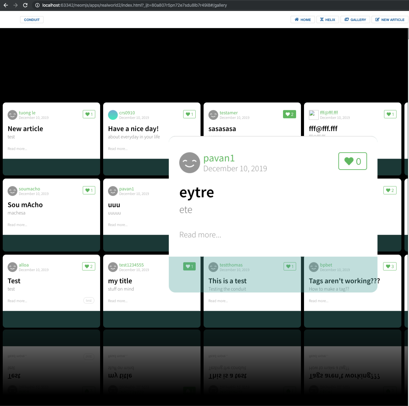 neo.mjs frontend · Issue #446 · gothinkster/realworld · GitHub