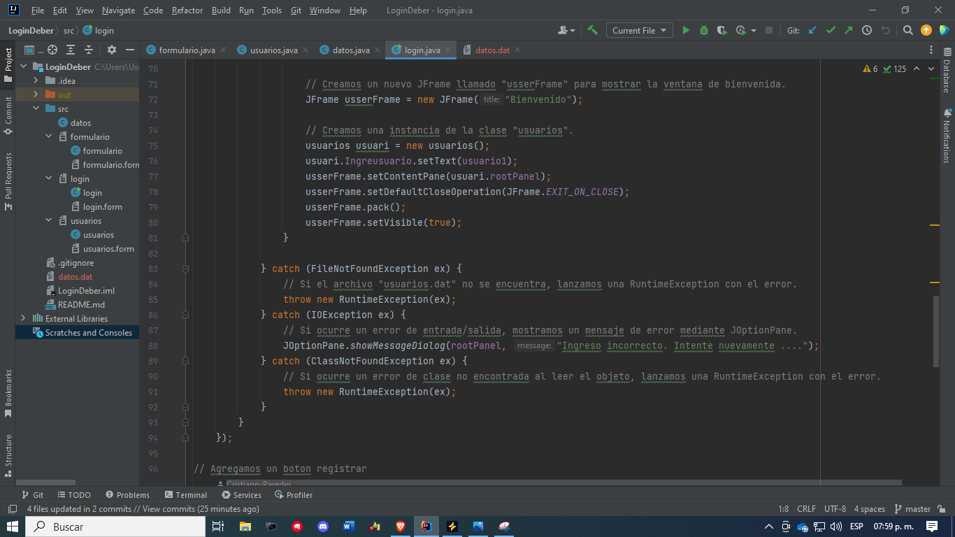 GitHub - Cristiann-Paredes/LoginDeber