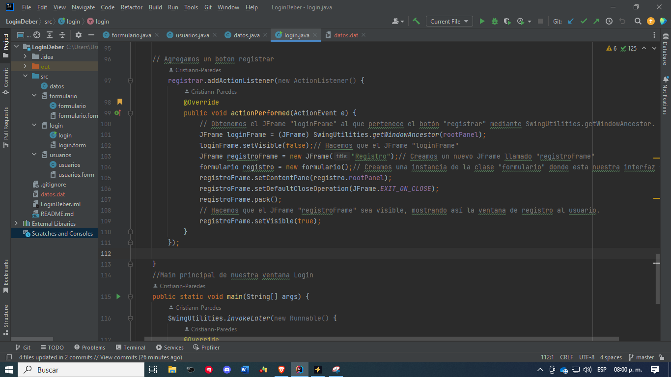 GitHub - Cristiann-Paredes/LoginDeber