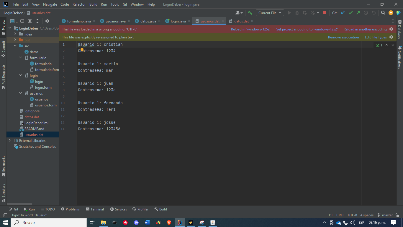 GitHub - Cristiann-Paredes/LoginDeber