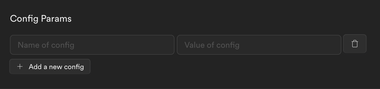Database > Create Function > Function Arguments/Config Params - Delete IconButton not aligned ...