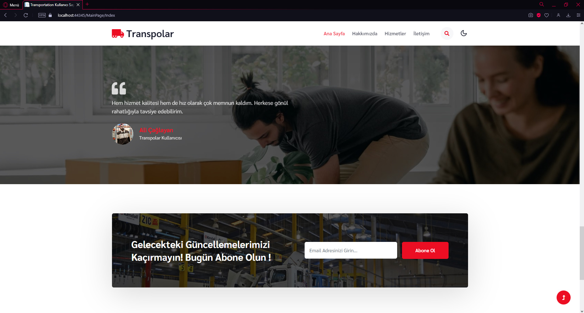 GitHub - Sametsenturk75/.NET_AkademiPlus_Transportation_MVC: Akademi Plus Eğitimi ilk projem.Bir ...