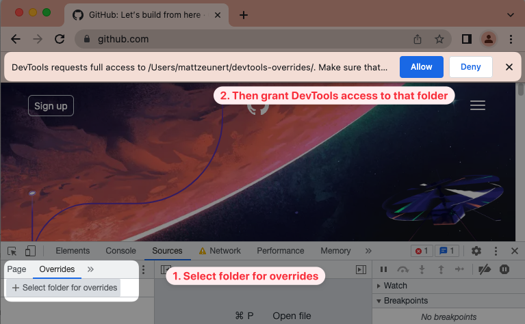Using Local Overrides To Run Core Web Vitals Experiments In Chrome | DebugBear