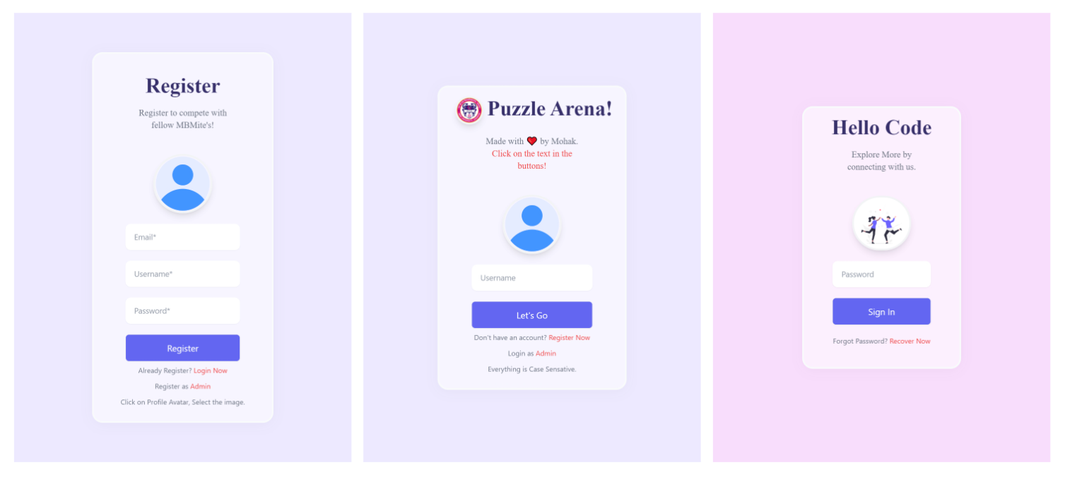 GitHub - mohak64/PuzzleArena: PuzzleArena is a web-based platform for Solving Interactive ...