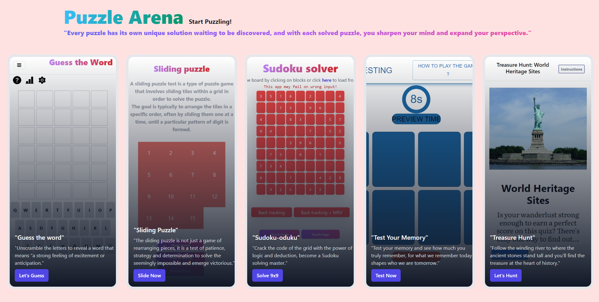 GitHub - mohak64/PuzzleArena: PuzzleArena is a web-based platform for Solving Interactive ...