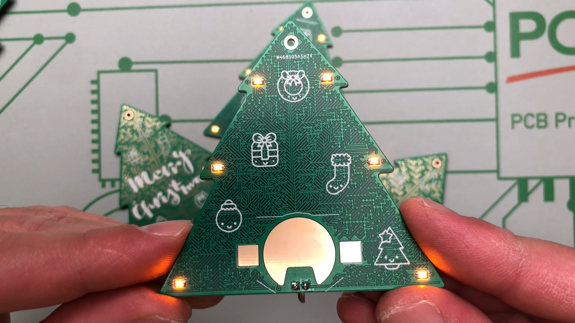 GitHub - upiir/xmas_pcb_badge: Simple Christmas Themed PCB Badge in the ...