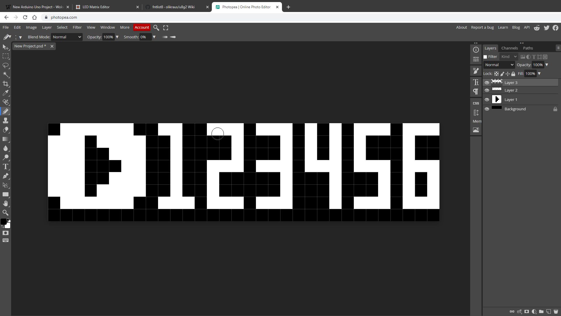 Github Upiirarduinomatrixdisplaymax7219u8g2 Arduino Uno With Matrix Display Max7219