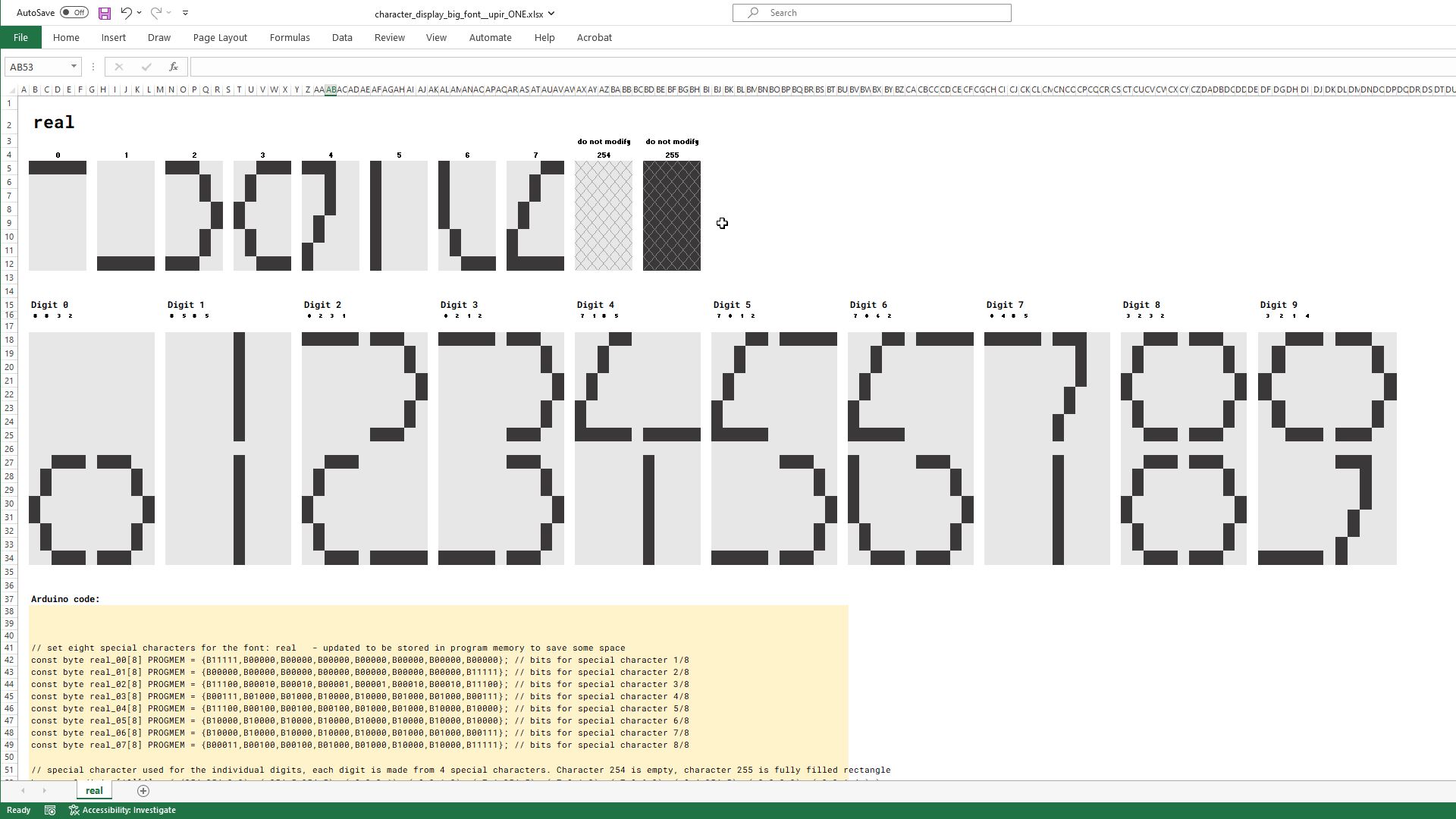 GitHub - upiir/character_display_big_digits: Big digits for character displays