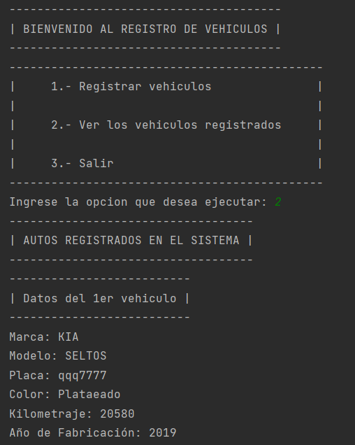 GitHub - dilan-flores/POO-PracticaVehiculos: Crear 5 vehículos e ingresar sus datos. Visualizar ...