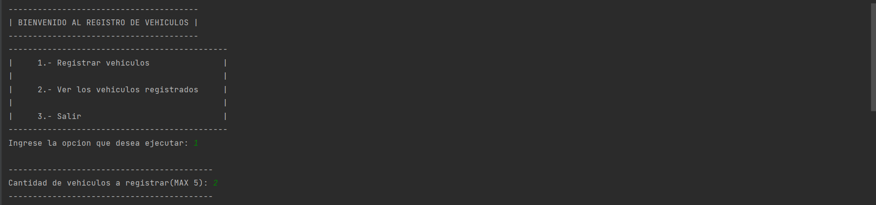 GitHub - dilan-flores/POO-PracticaVehiculos: Crear 5 vehículos e ingresar sus datos. Visualizar ...