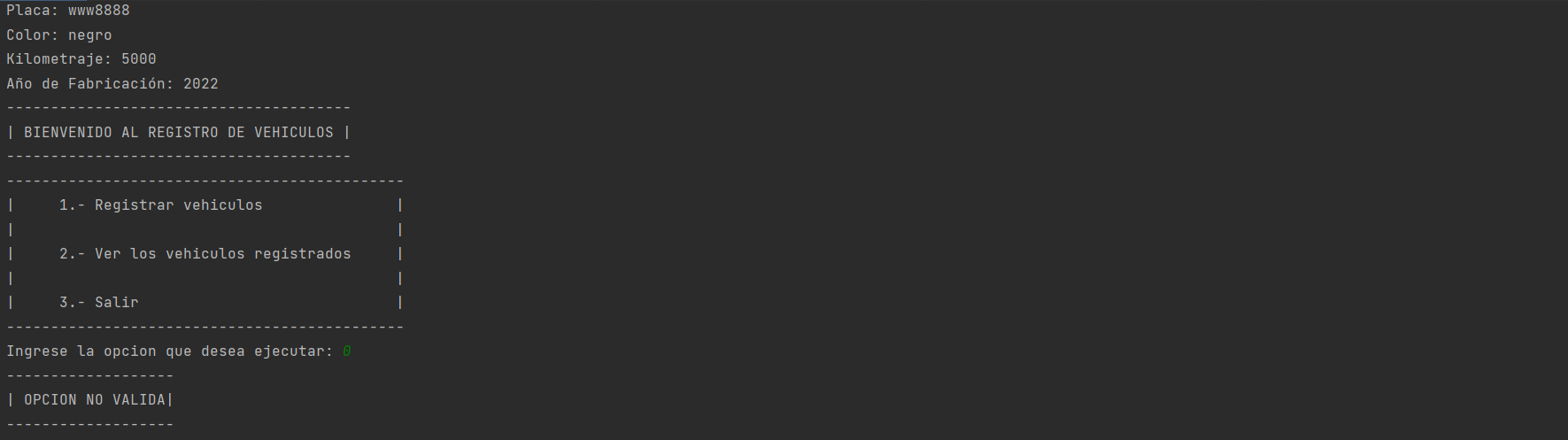 GitHub - dilan-flores/POO-PracticaVehiculos: Crear 5 vehículos e ingresar sus datos. Visualizar ...