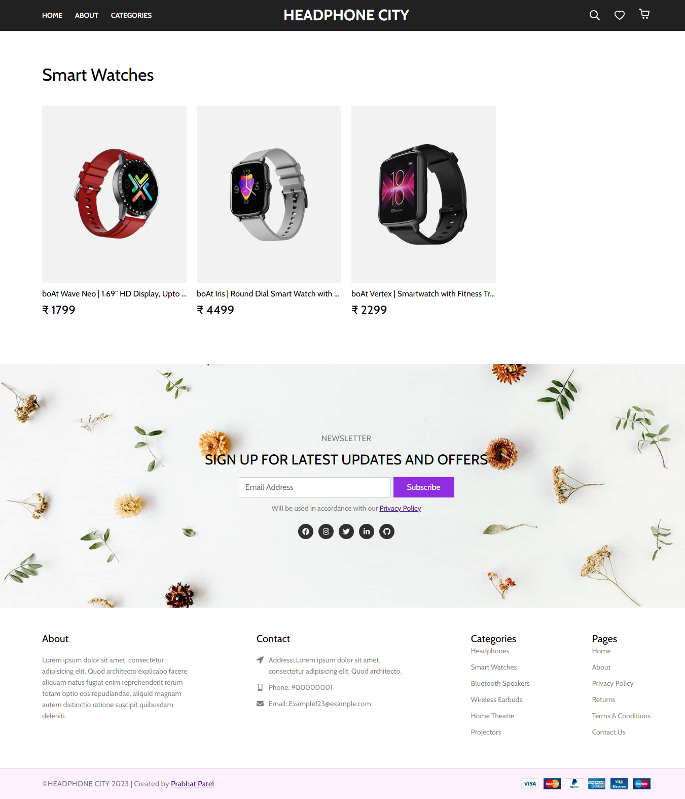 GitHub - i-m-prabhat/Headphone-City: This is the E-commerce Headphone Store. created with React ...