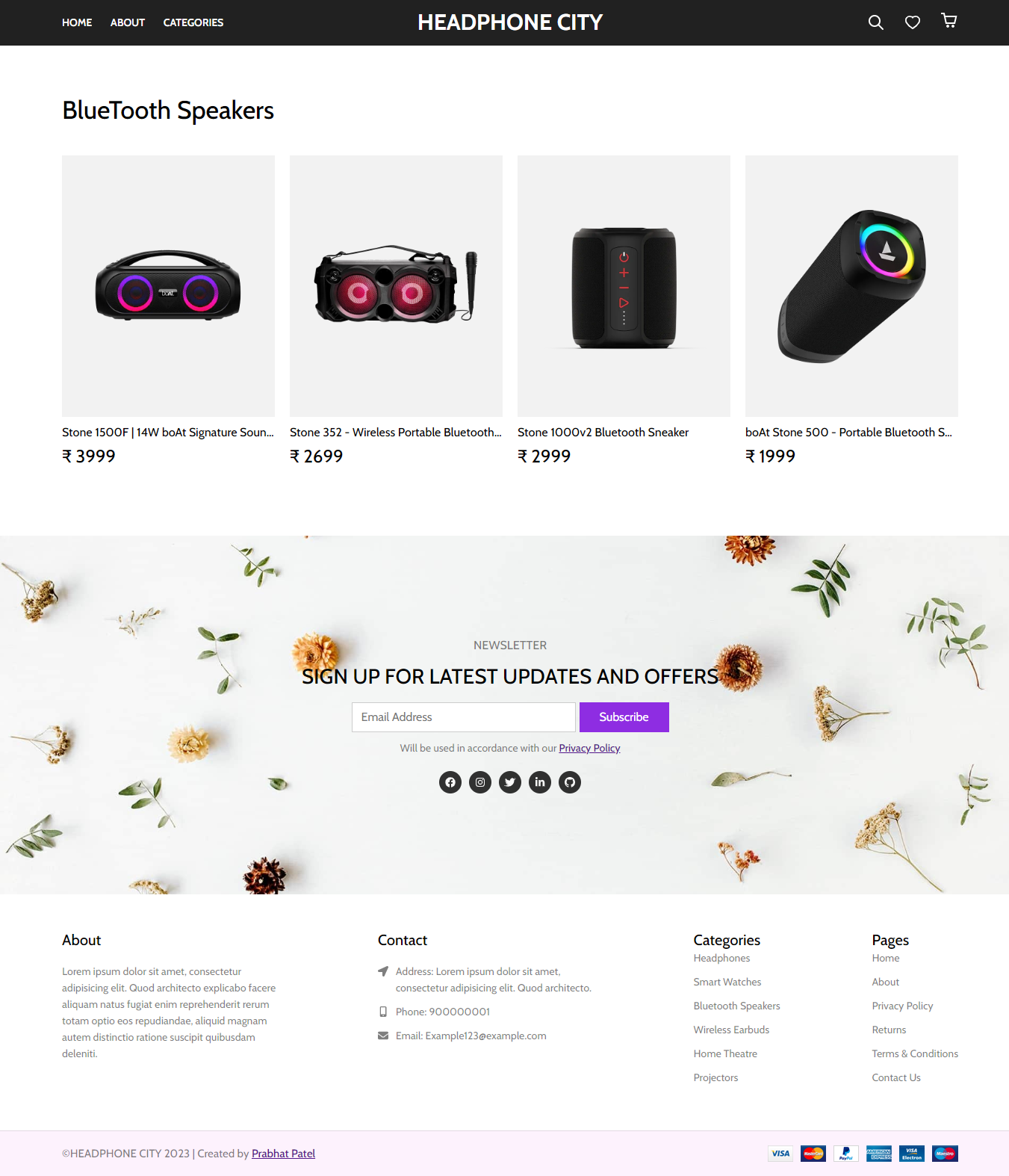 GitHub - i-m-prabhat/Headphone-City: This is the E-commerce Headphone Store. created with React ...
