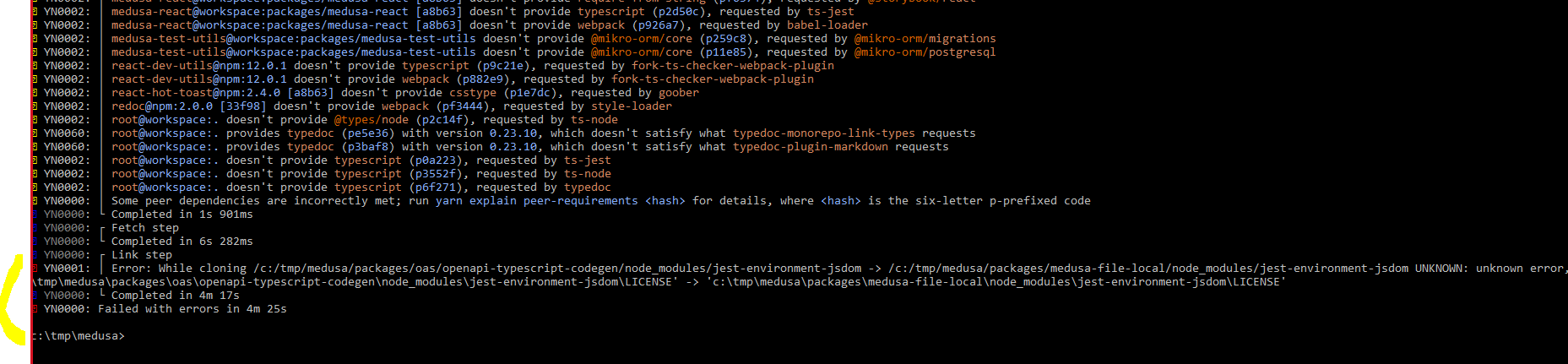 Need Help For Build The Mono Repo And Configure Dev Environement · Medusajs Medusa · Discussion