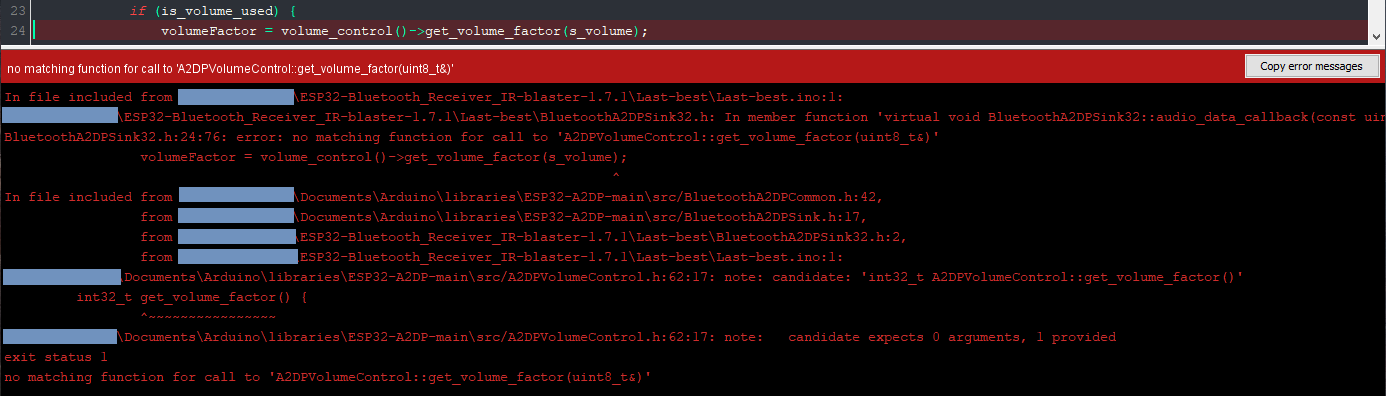 1.7.1 don't compile. · Issue #246 · pschatzmann/ESP32-A2DP · GitHub