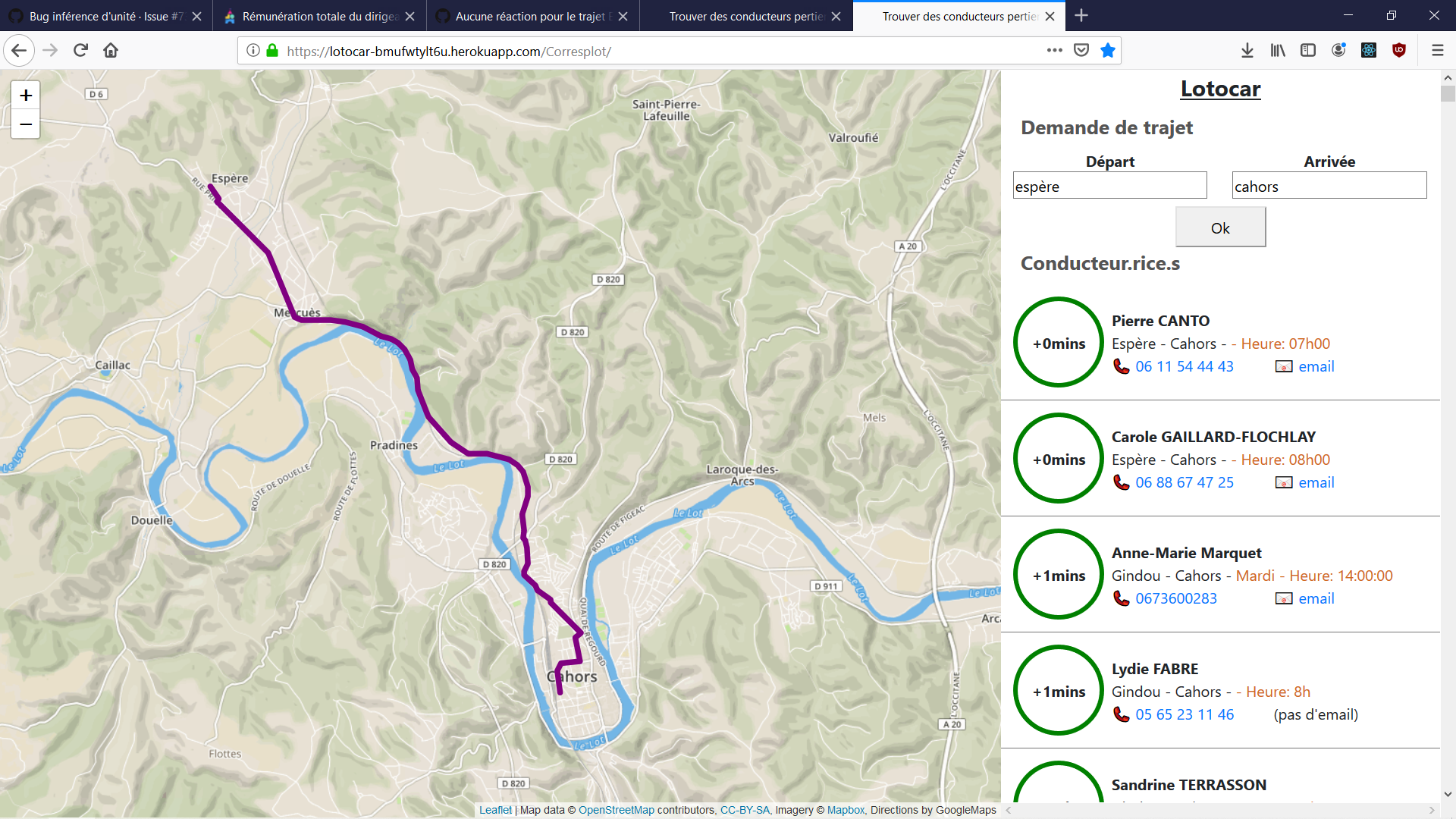 Aucune réaction pour le trajet Espère - Cahors · Issue #39 · DavidBruant/lotocar · GitHub