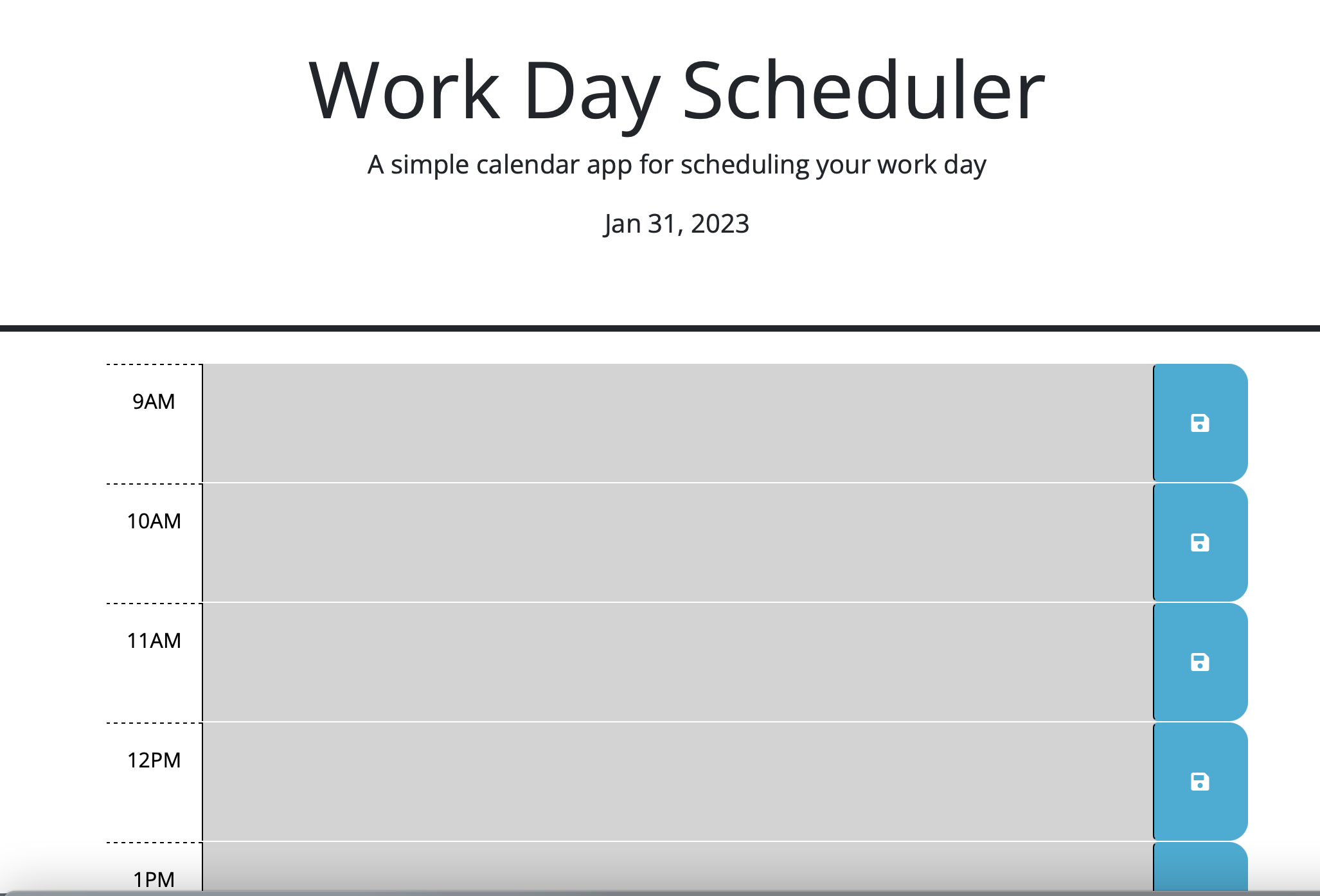 GitHub - chewytaro/Work-Day-Calendar
