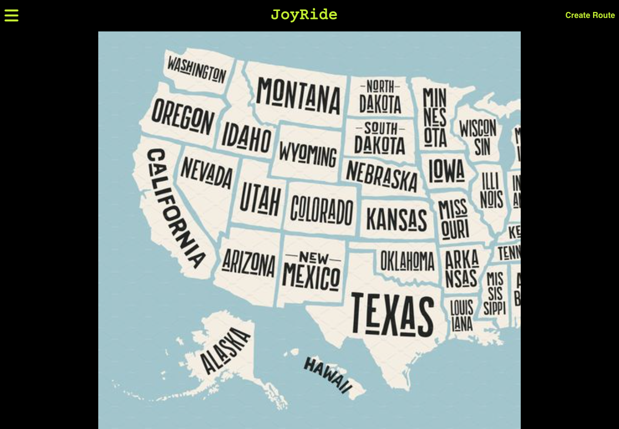 GitHub - smcgarr13/JoyRide: A personalized web application based on the ...