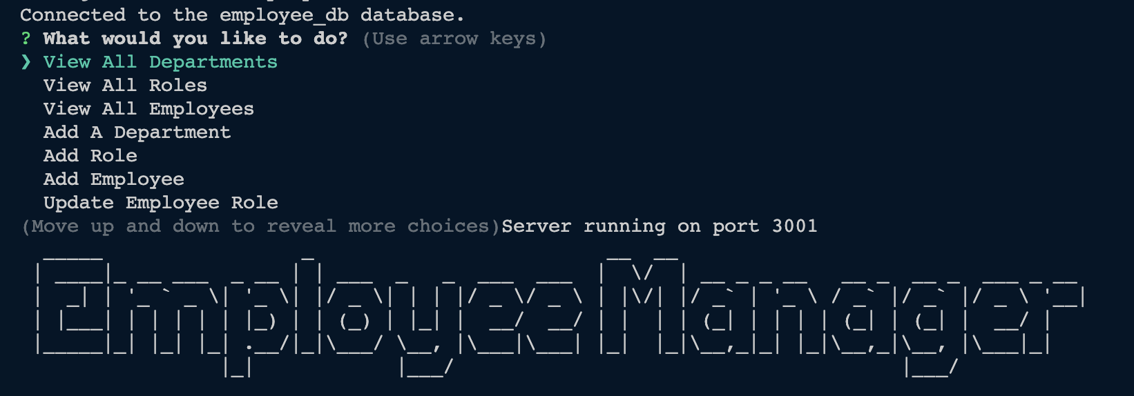 GitHub - smcgarr13/Employee-Tracker: A command-line application that ...