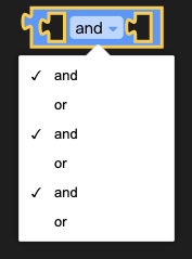 Blockly dropdown repeact options · Issue #3807 · google/blockly · GitHub