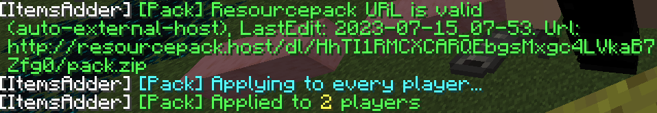 Resourcepack Says it loaded but doesn't · Issue #2879 · PluginBugs/Issues-ItemsAdder · GitHub