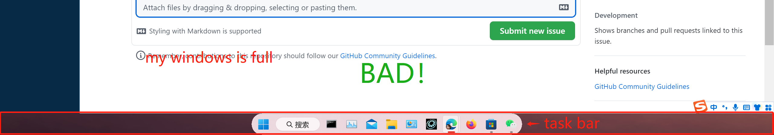 The taskbar floats above the window！and a bug. · Issue #260 · RoundedTB/RoundedTB · GitHub