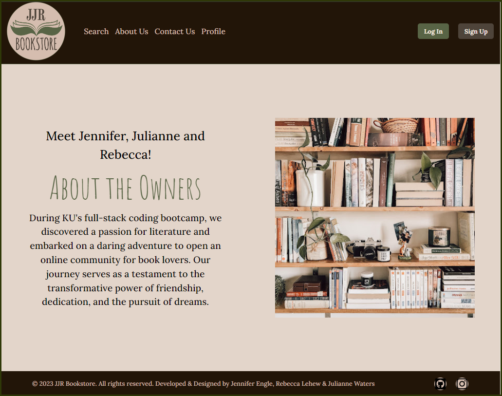 GitHub - jengle-dev/JJR-Bookstore: A retail bookstore e-commerce app with various options to ...