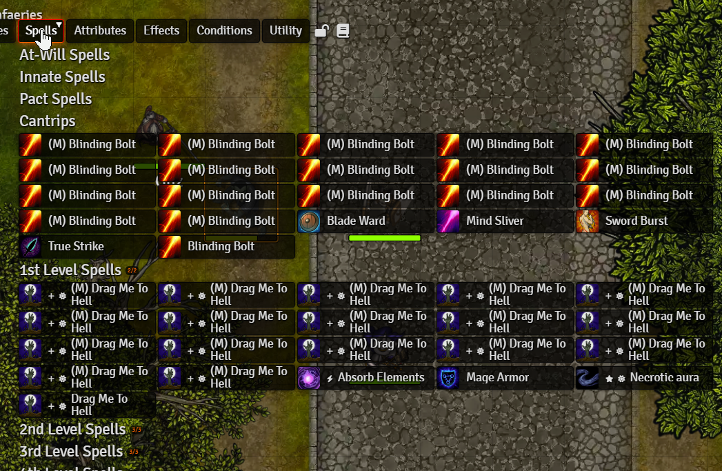 Multiple instances of each spell in Token Action HUD · Issue #13 · ElfFriend-DnD/foundryvtt ...