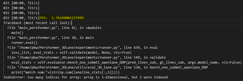 FPS question · Issue #105 · OpenDriveLab/PersFormer_3DLane · GitHub