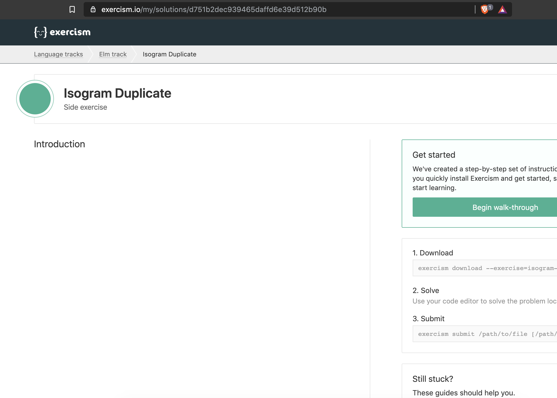 Isogram artifact remains in the Elm track · Issue #21 · exercism/bugs · GitHub
