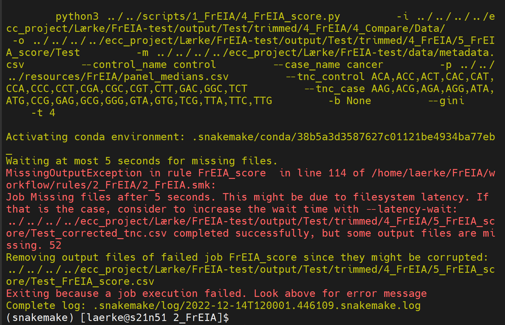 MissingOutputException in rule FrEIA_score · Issue #3 · mouliere-lab/FrEIA · GitHub