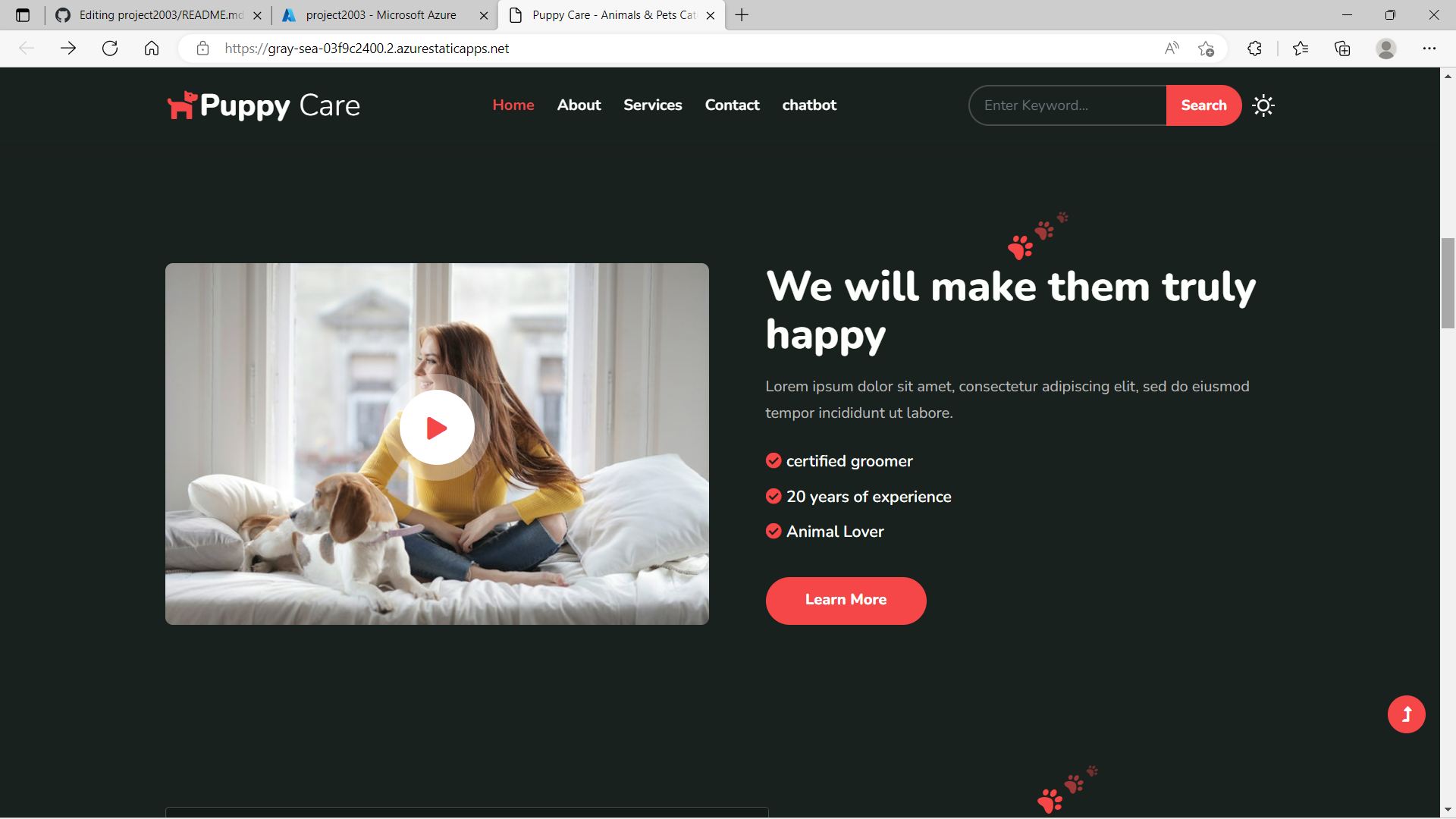 GitHub - Palaniteja/project2003