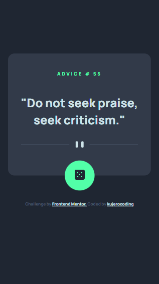 GitHub - kujerocoding/advice-generator-app-main: advice-generator-app-main frontendmentor junior ...