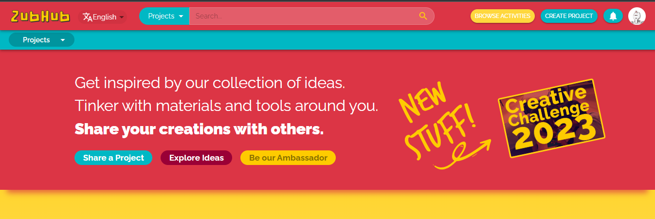 Improved ZubHub's Header Tab and Hero tab · Issue #600 · unstructuredstudio/zubhub · GitHub