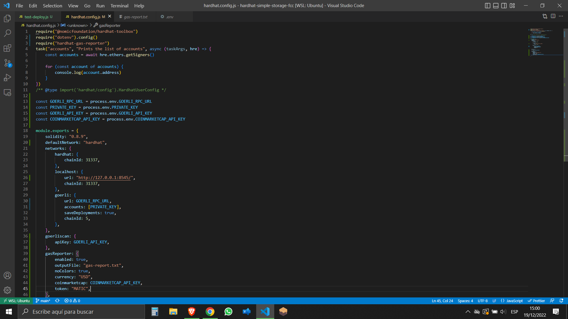 Lesson 6 Hardhat Gas Reporter And Coinmarketcap Api · Smartcontractkit Full Blockchain Solidity