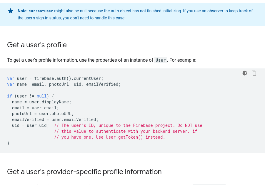 Get Current User Email · Issue 79 · Benwindingreact Admin Firebase · Github