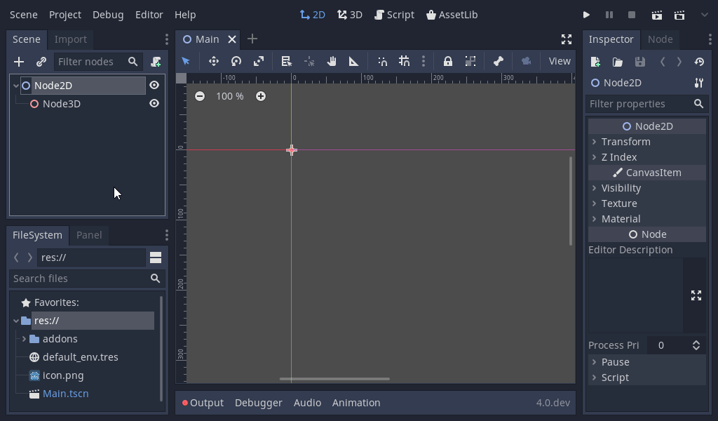 Renaming a node in the Editor tree causes 2D/3D editor to come into ...