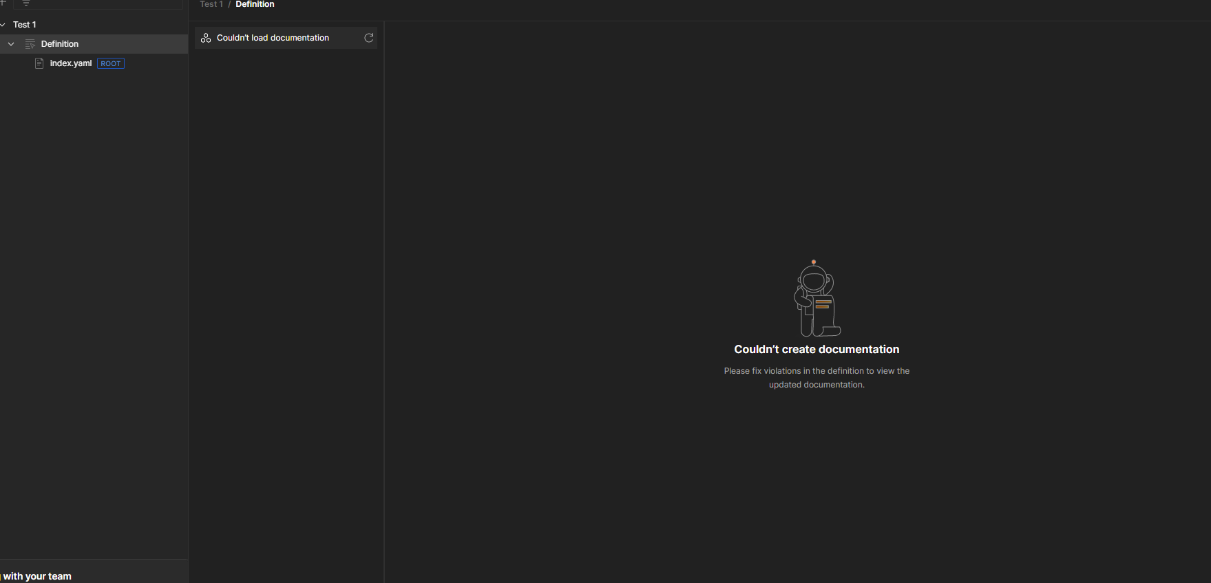 Cant Build Api Documentation No Violations Found · Issue 11861 · Postmanlabspostman App