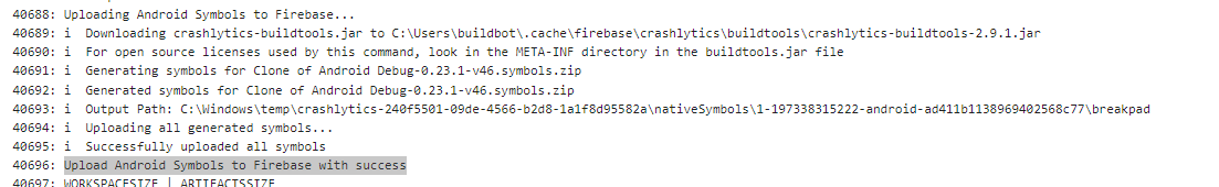 [Bug] Failed to upload android symbols · Issue #400 · firebase/firebase-unity-sdk · GitHub