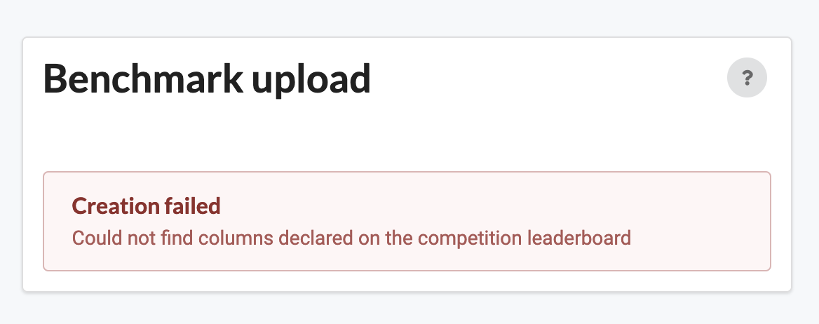 Could not find columns declared on the competition leaderboard · Issue #932 · codalab/codabench ...
