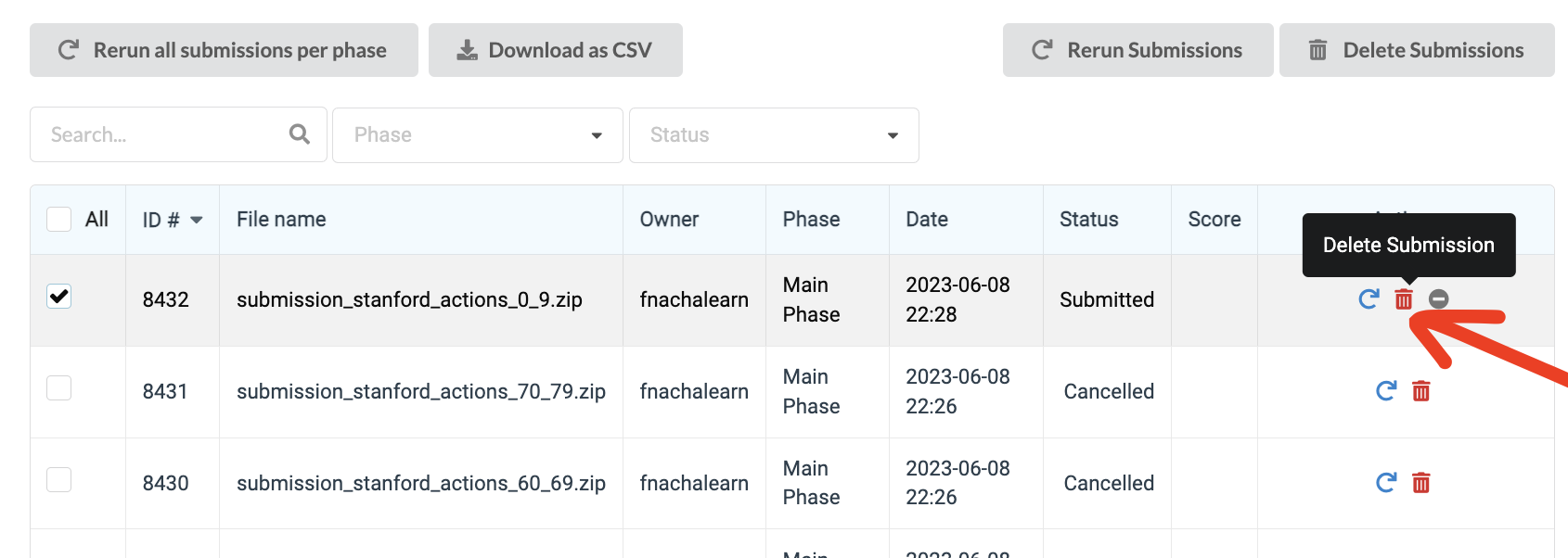 Could not delete competition · Issue #921 · codalab/codabench · GitHub