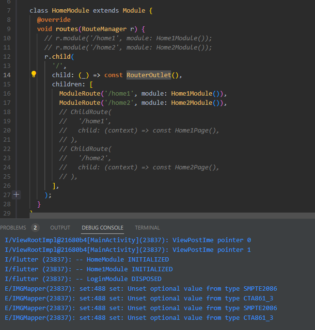 Módulo nunca é descartado ao usar RouterOutlet · Issue #899 · Flutterando/modular · GitHub