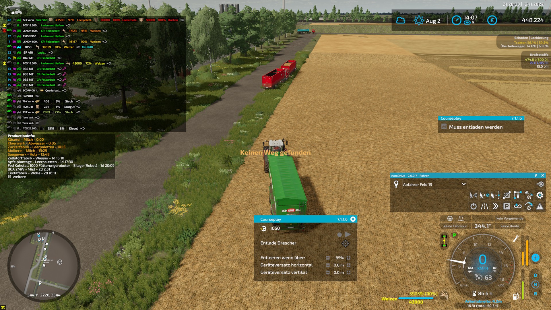 [BUG_SP] Grain Cart not finding path to self unload · Issue #2090 ...